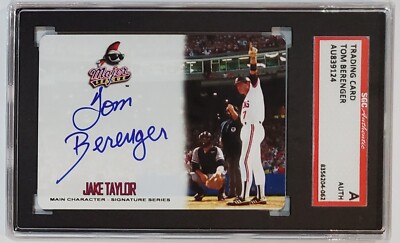 TOM BERENGER Signed Major League Trading Card AUTO SGC Authentic ...