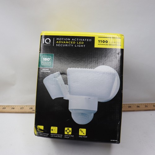 IQ America Motion Security Flood Light Eave/Soffit or Wall Universal ...