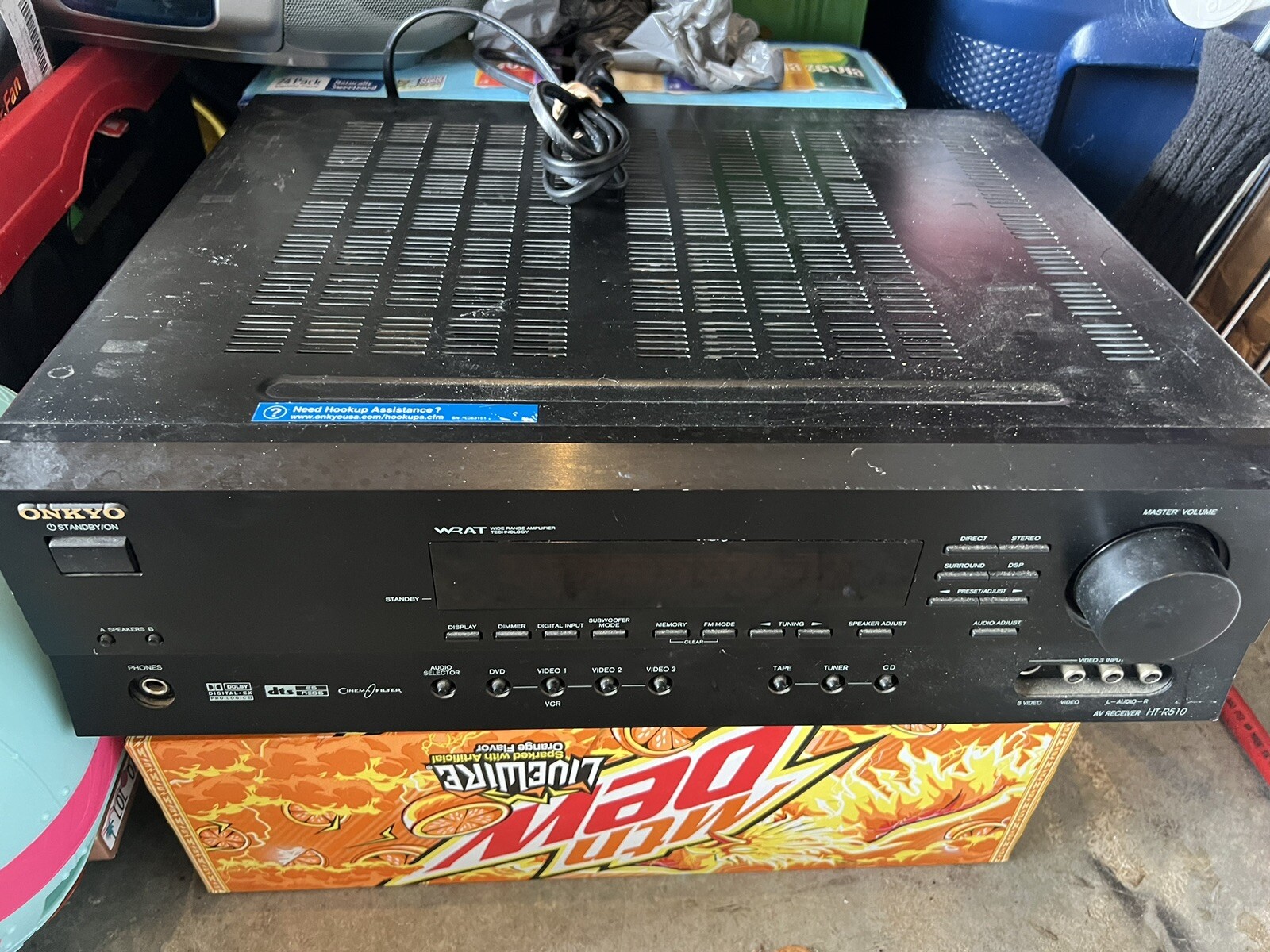 Onkyo HT-R510 Audio / Video Home Theater 6.1 Channel AV Amp Receiver ...