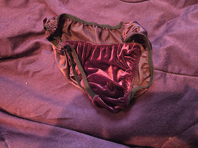 Velvet front Satin Back String Bikini size 7 | eBay