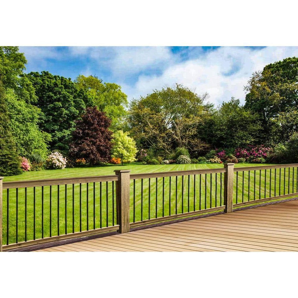 Veranda Deck Rail Kit 37"x6' Wood PTL Edge Versatility Flexibility ...