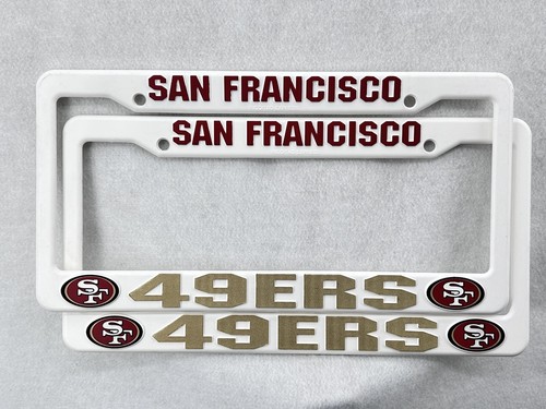 Lot of 2 NOS vintage 90s SAN FRANCISCO 49ERS LICENSE PLATES nfl ...