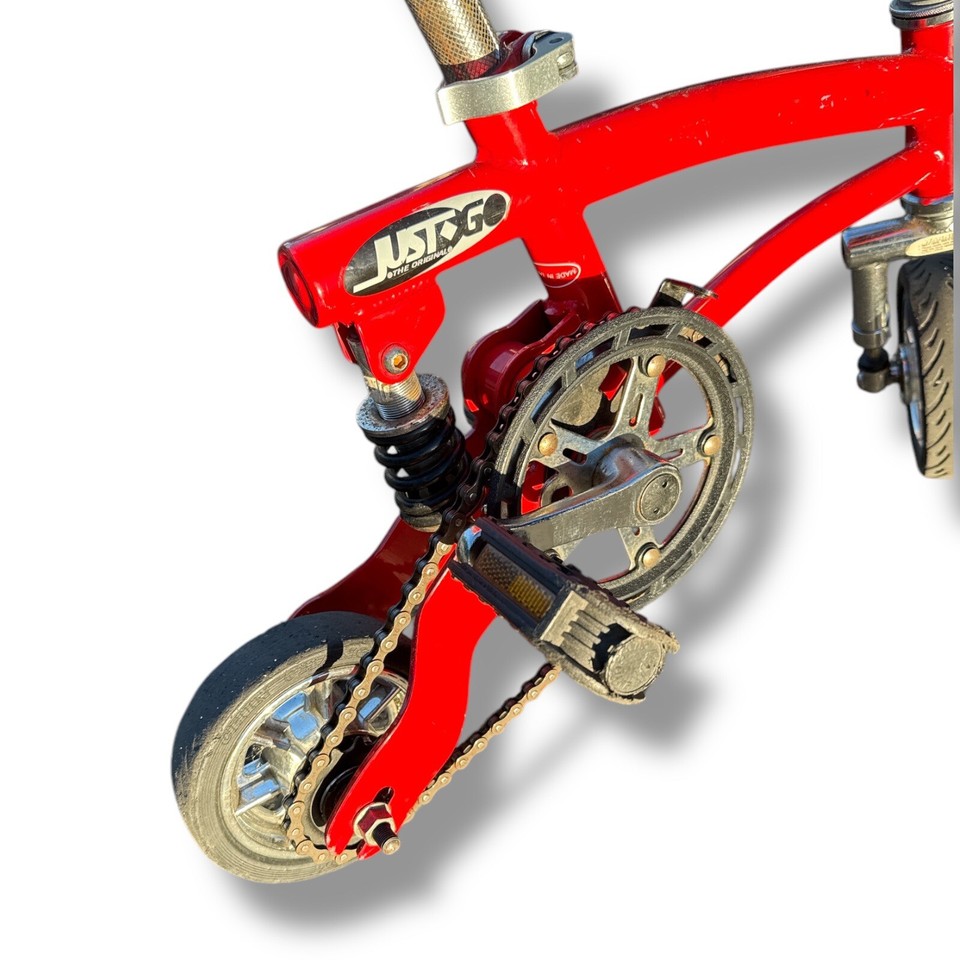 Vintage Red Just Go Runt Mini Stunt Clown Bike Circus Pocket Travel ...