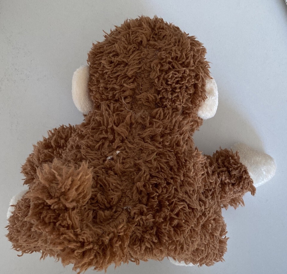 Brown Monkey Plush Stuffed Animal Soft Baby Toy Sounds Sewn Eyes 6” | eBay