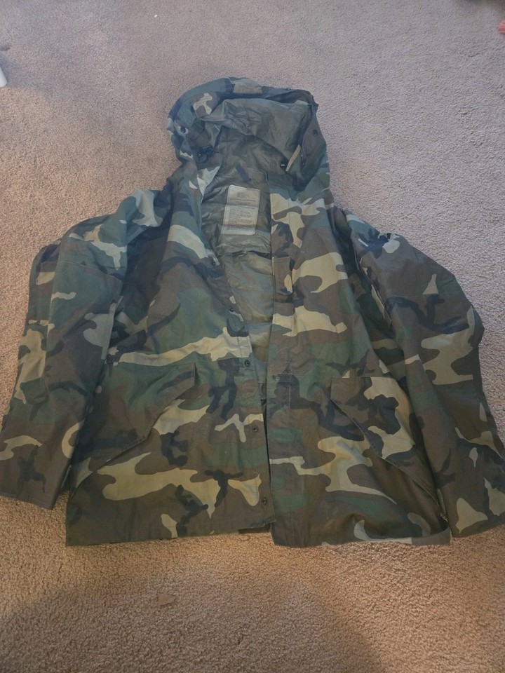 Parka, Cold Weather, BDU Camo, Large Reg USGI 100% Nylon Ht: 67-71 ...