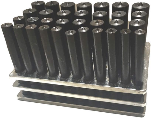 33-Piece Center Transfer Punch Set - Durable Heat Treated Steel with ...