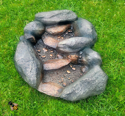 Pond Water Course Stream Pebble Rock Stone Looking Waterfall Garden ...