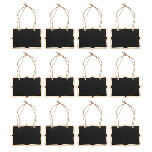 12PCS Multi-purpose Message Board Reusable Chalk Boards Hanging ...
