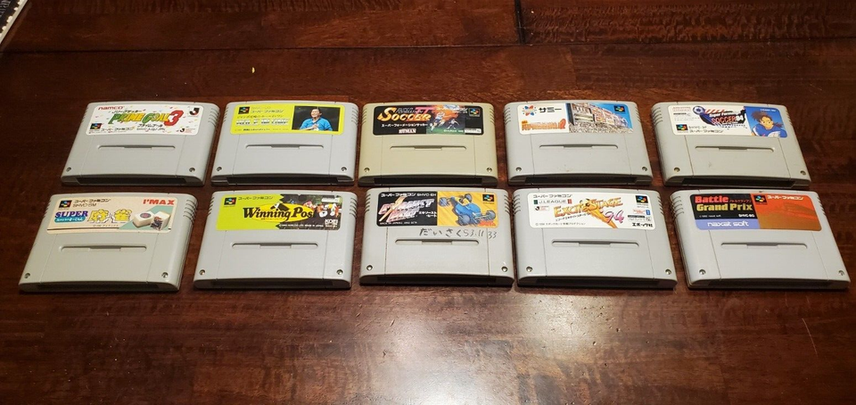 (10) NINTENDO SUPER FAMICOM GAME CARTRIDGE LOT JAPAN UNTESTED LOT 10 | eBay