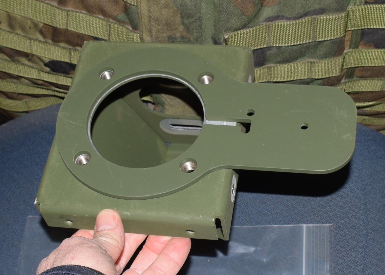 MILITARY GPS ANTENNA MOUNT BRACKET BASE PLATE LMTV TRUCK HMMWV MRAP ...