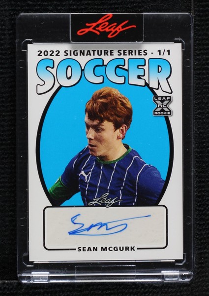 2022 Leaf Signature Series - Blue #SS-SM1 Sean Mcgurk, Sean Mcgurk /1 ...
