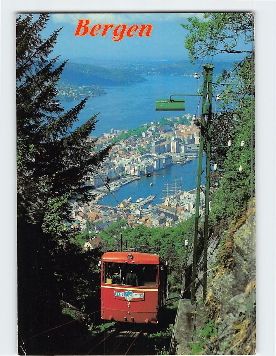 Postcard The Funicular in Bergen Norway | eBay