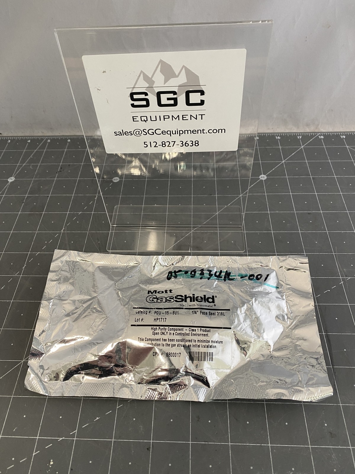 Mott Gasshield High Purity Gas Filter 1/4" Face Seal 316L PN: POU-05 ...