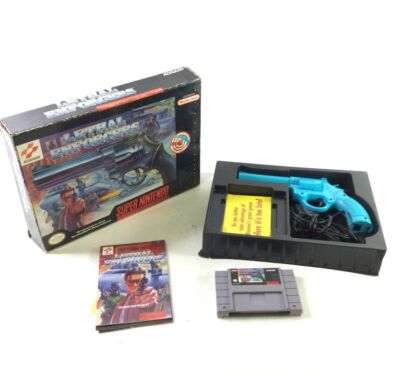 Lethal Enforcers - Konami - Super Nintendo - SNES Game And Gun w/ Box ...