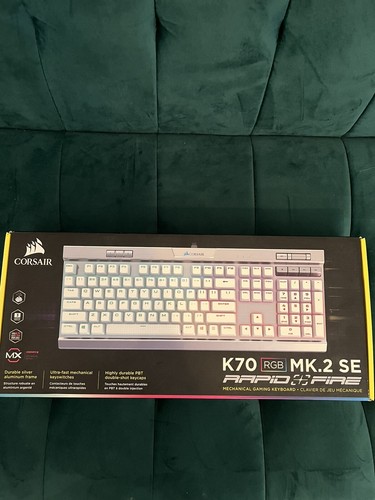 Corsair K70 RGB MK.2 SE - White - RAPIDFIRE Mechanical Keyboard Cherry ...