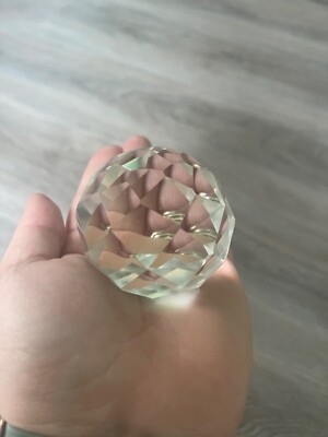 Crystal Sphere Faceted Gazing Ball Prisms Suncatcher Home Decor ...