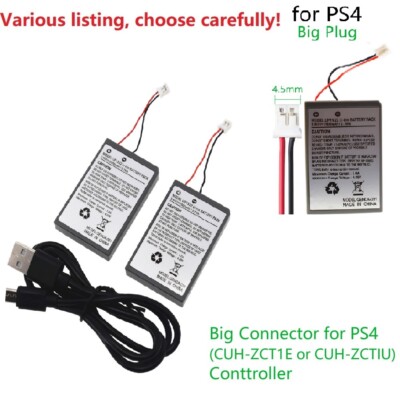 Rechargeable Battery For PS4 Dualshock 4 Controller LIP1522 3.65V + USB ...