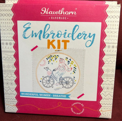 HAWTHORN Handmade Embroidery Kits Complete w/hoop Wonderful Women ...