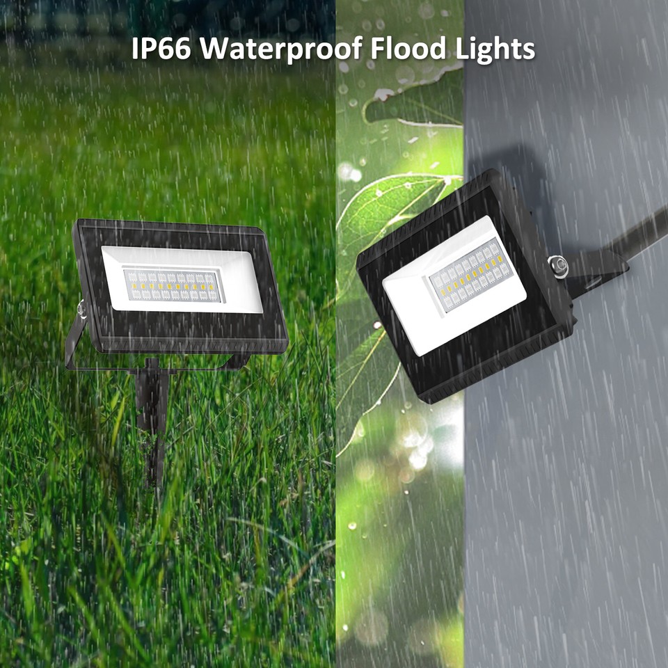 Novostella RGB LED Flood Light Dimmable Landscape Lighting IP66 40W ...