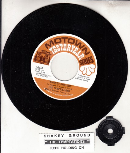 THE TEMPTATIONS Shakey ground & Keep holding on 7" 45 rpm vinyl record ...