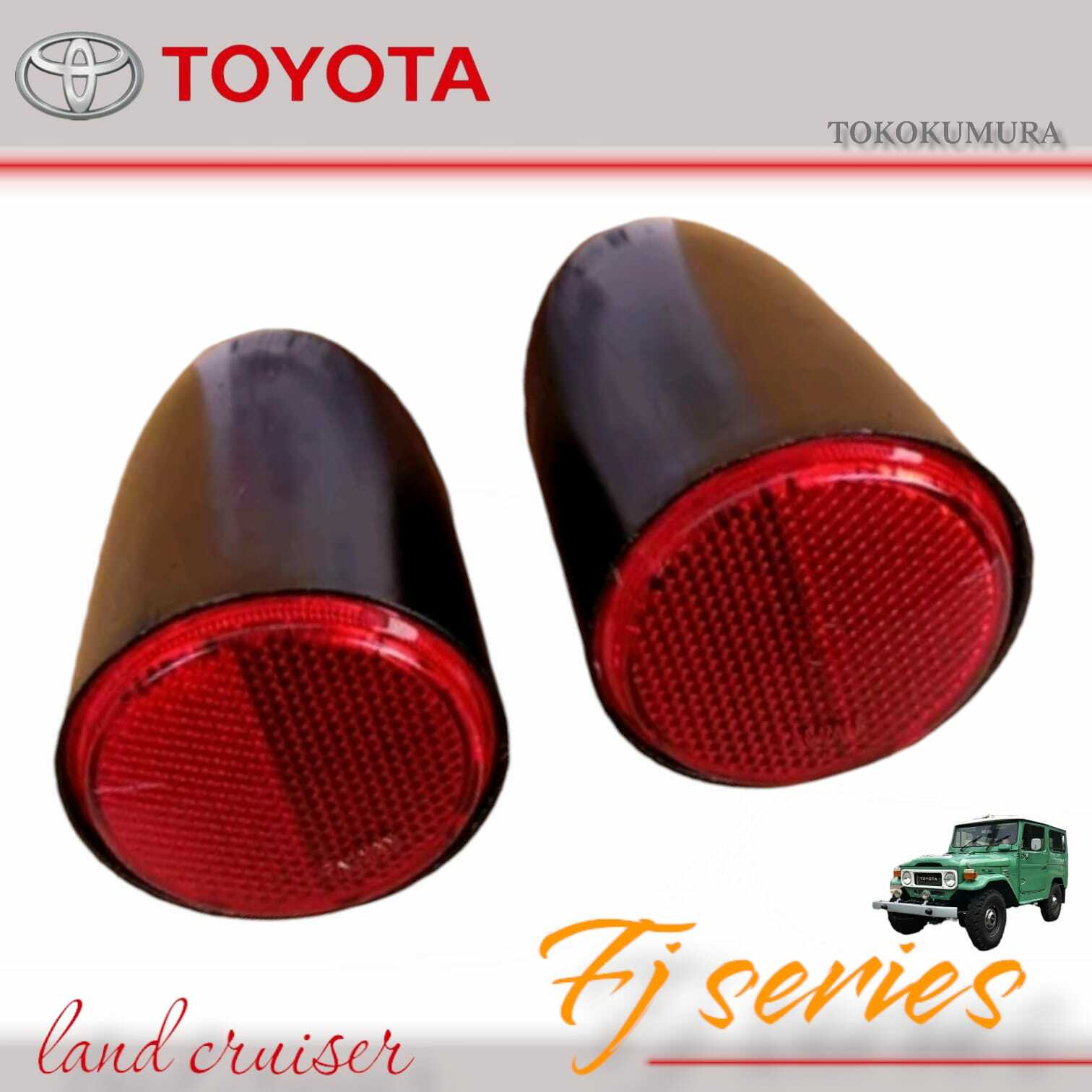 73-84 Toyota Land Cruiser Fj40 Rear Reflective Lights Pair | eBay