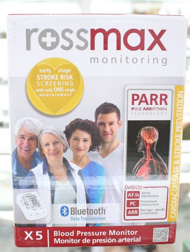 Rossmax X5 Automatic Blood Pressure Monitor Parr Technology Cardio ...