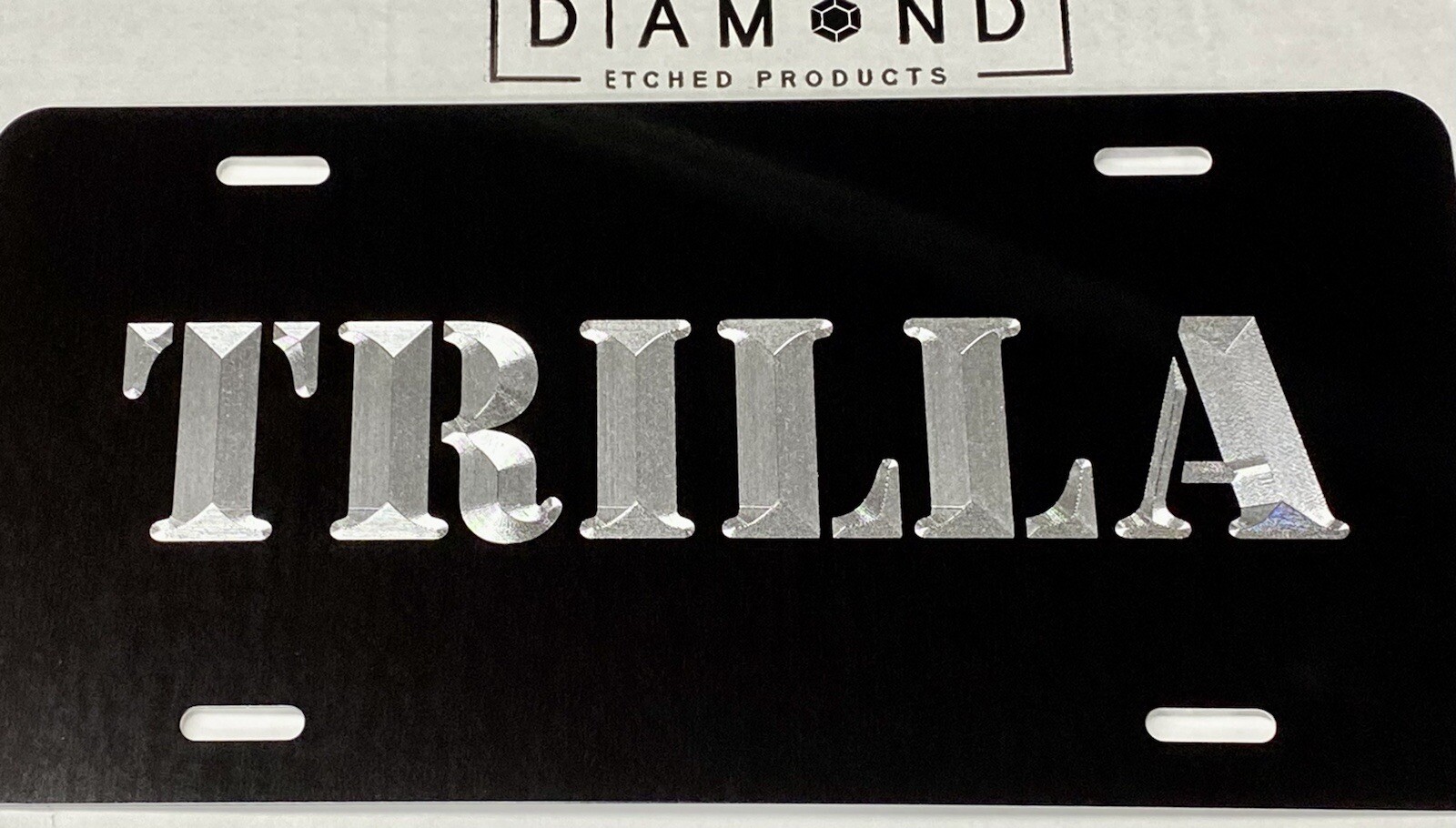 Engraved Custom Personalized YOUR Name Diamond Etched License Plate Car ...