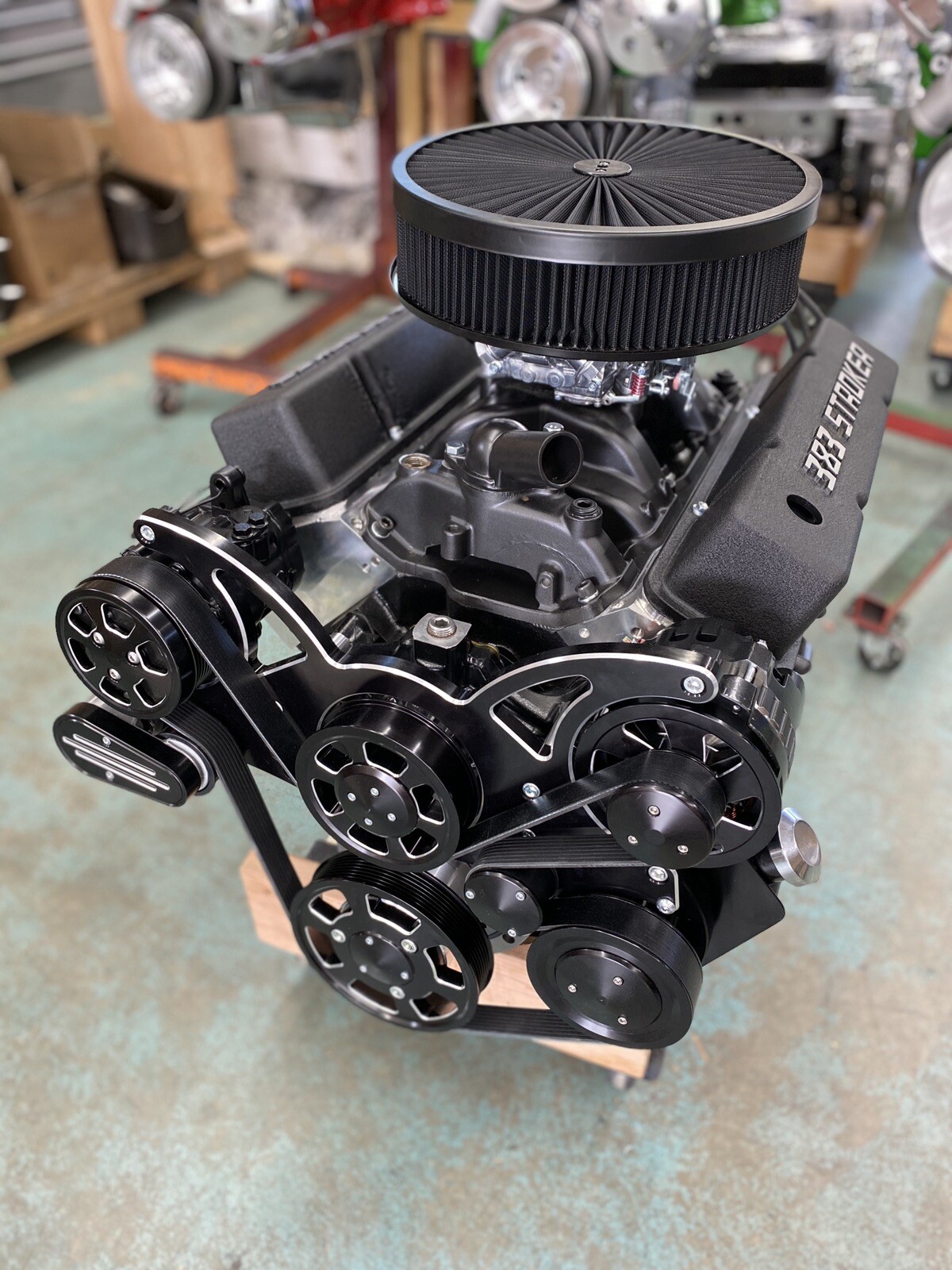 383 R STROKER CRATE ENGINE 500hp ROLLER TURNKEY free TH350 Trans 383 ...