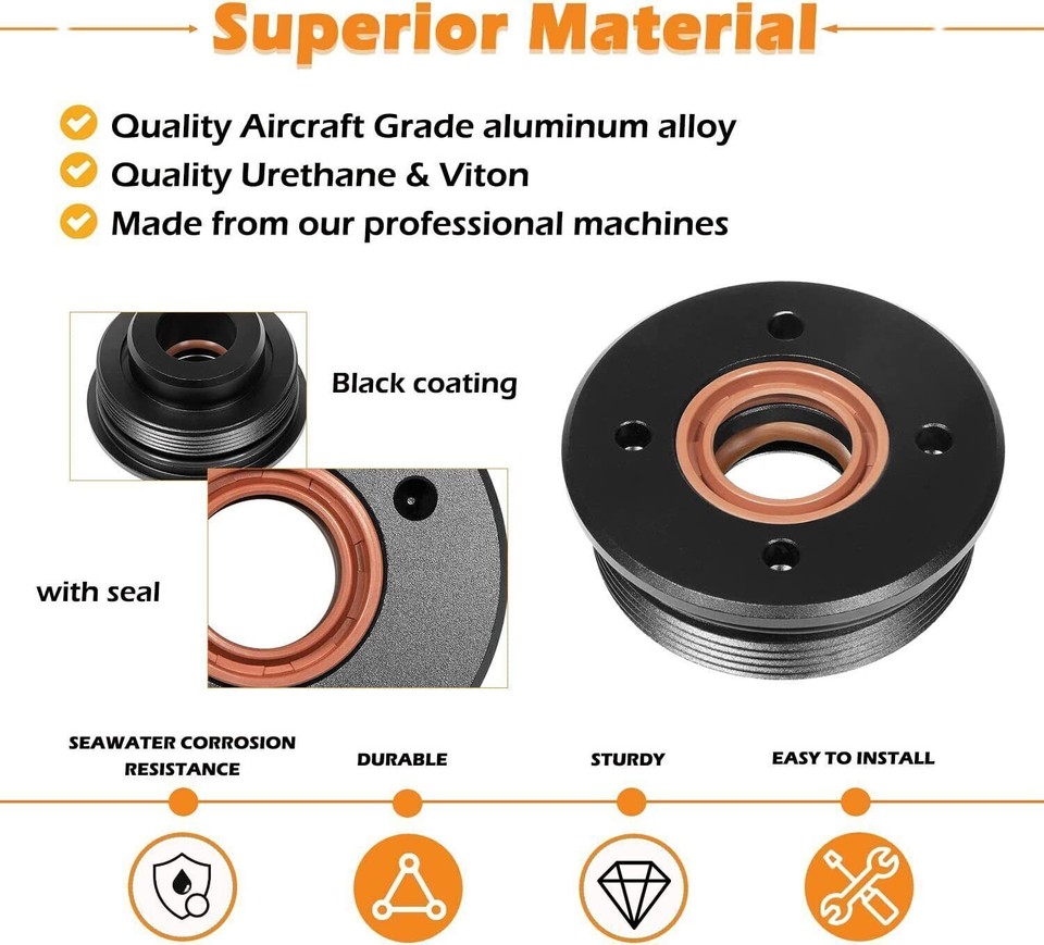 Tilt Cap/Gland with Seals forYamaha 200-225-250-300 V6 3.3L 61A-43811 ...