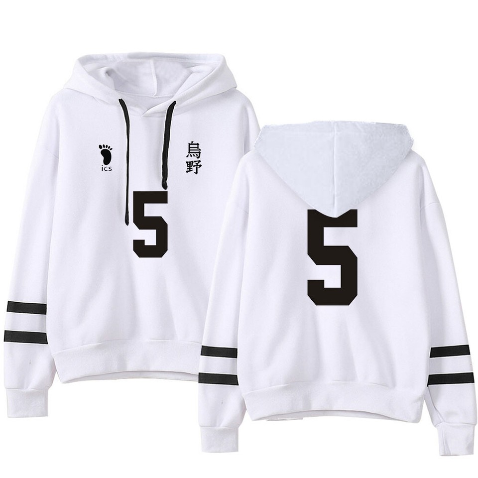 Unisex Anime Haikyuu Karasuno Koukou High School Pullover Hoodie ...