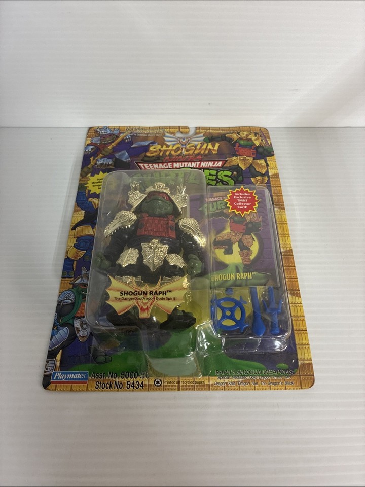 RARE TMNT Ninja Turtles Shogun Raph NEW 1994 Playmates Gold Armor, BLUE ...