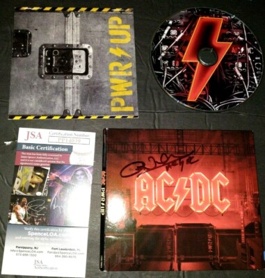 ACDC PWR UP CLIFF WILLIAMS BASS SIGNED AUTOGRAPH JSA AUTHENTIC BRAND ...
