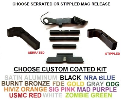 Extended Control Kit, ESLL, Extended Mag Release For GLOCK 17 19 26 Gen ...