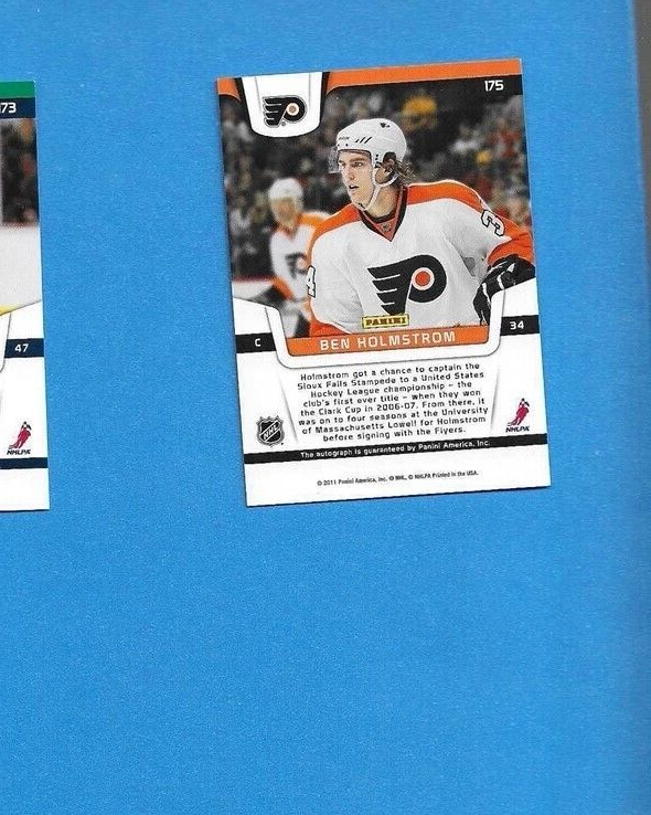 2011-12 Panini Certified Freshman Signatures #175 Ben Holmstrom AU RC ...