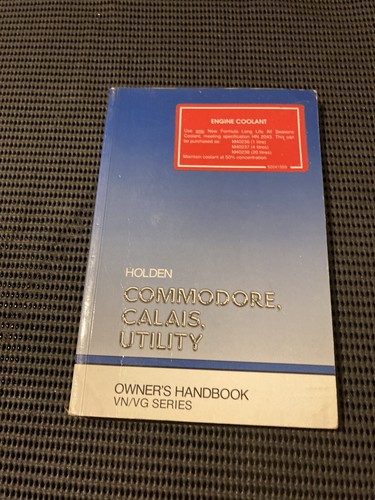 VINTAGE HOLDEN COMMODORE VN CALAIS OWNERS MANUAL | eBay Australia
