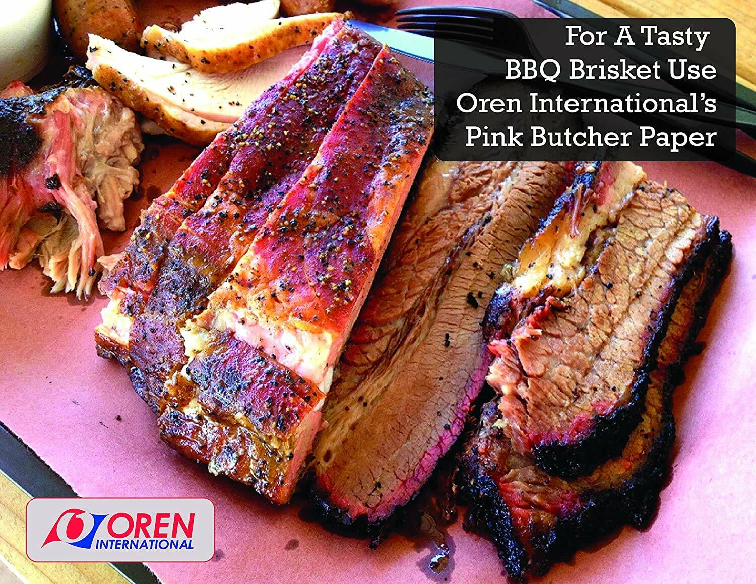 BBQ Butcher Paper Original, Oren Pink Butcher, BBQ Kraftpapier ...