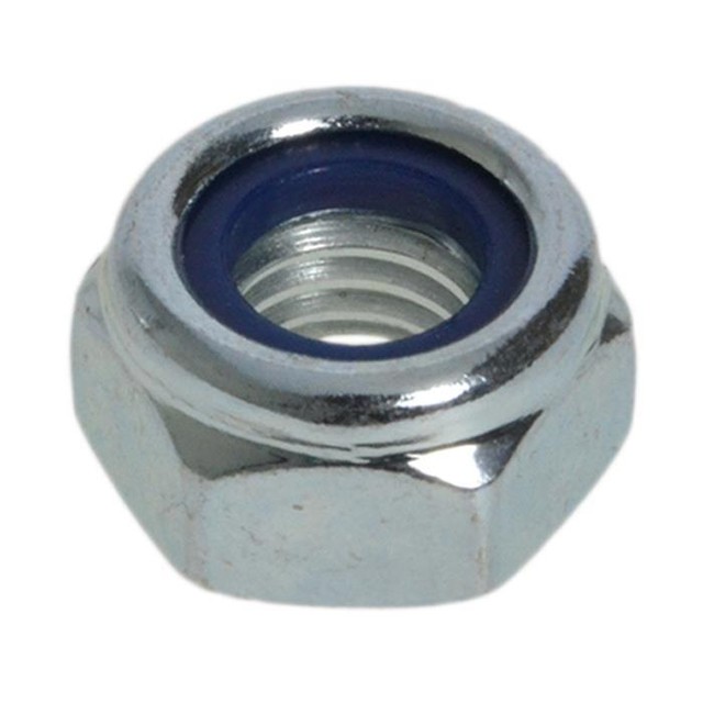 Hex Nyloc Nut M12 (12mm) Zinc Plated Steel Class 8 Lock Insert for sale ...