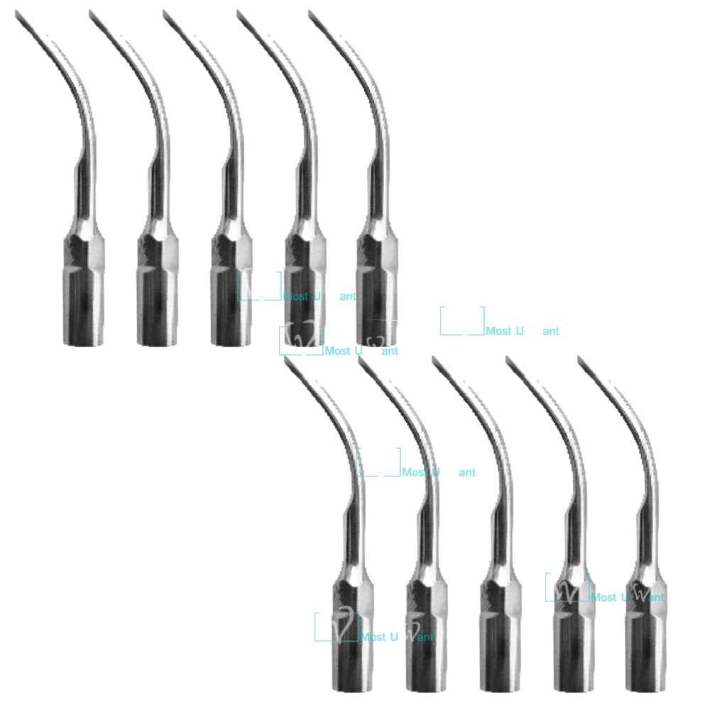 10pcs Dental Piezo Ultrasonic Scaler Scaling Bur Tips GM5 Fit Mectron ...