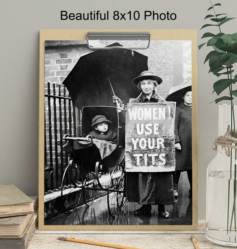 Suffragette Funny Vintage Photo - Weird Gift for Feminist Women, ERA ...