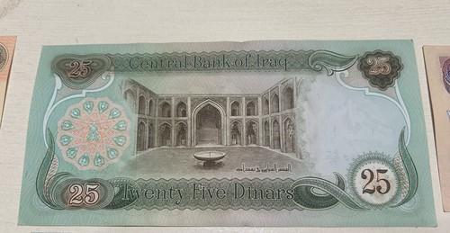 Lot Of 15 Notes SADDAM HUSSEIN IRAQ/IRAQI DINAR PAPER MONEY Most Of ...