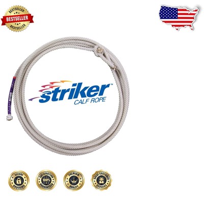 Striker 4-Strand Polyester Calf Rope 10' - Ultimate Precision for Rodeo ...