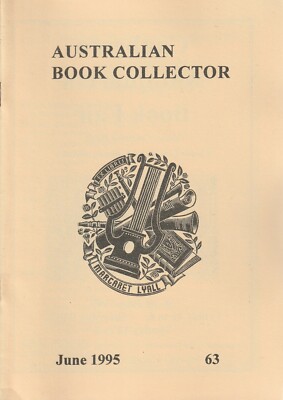 AUSTRALIAN BOOK COLLECTOR MAGAZINE , # 63 , JUNE 1995 | eBay Australia