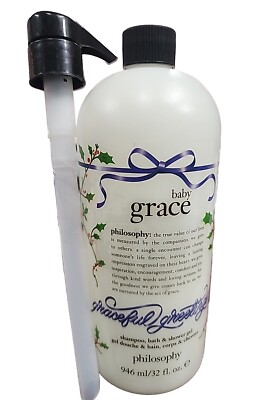 Philosophy Baby Grace 3-in-1 Shampoo, Bath & Shower Gel 32 oz Sealed ...