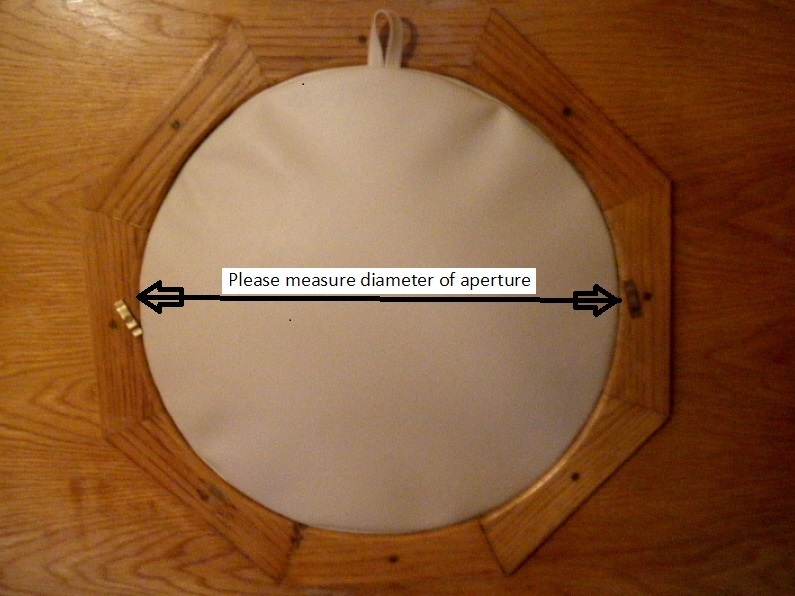 Porthole Bung Narrowboat Canalboat 17” - 20” Round Window Blind Curtain ...