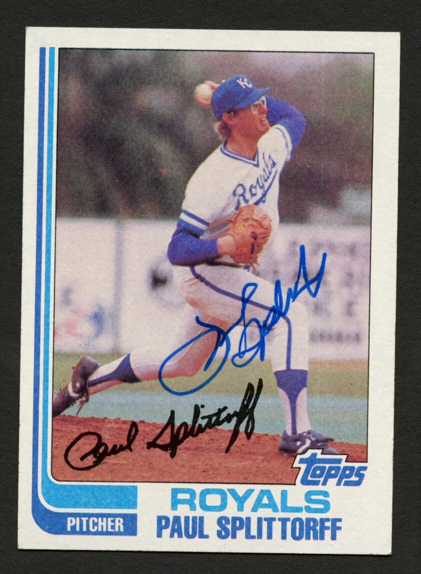 Paul Splittorff #759 signed autograph auto 1982 Topps Baseball Trading ...