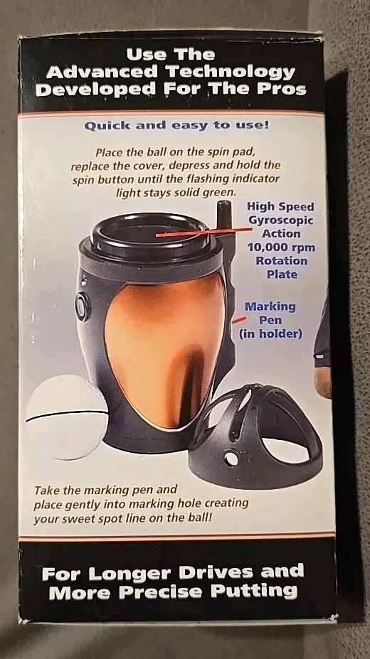 Check Go Pro Electronic Golf Ball The Ultimate Sweet Spot Finder NEW ...