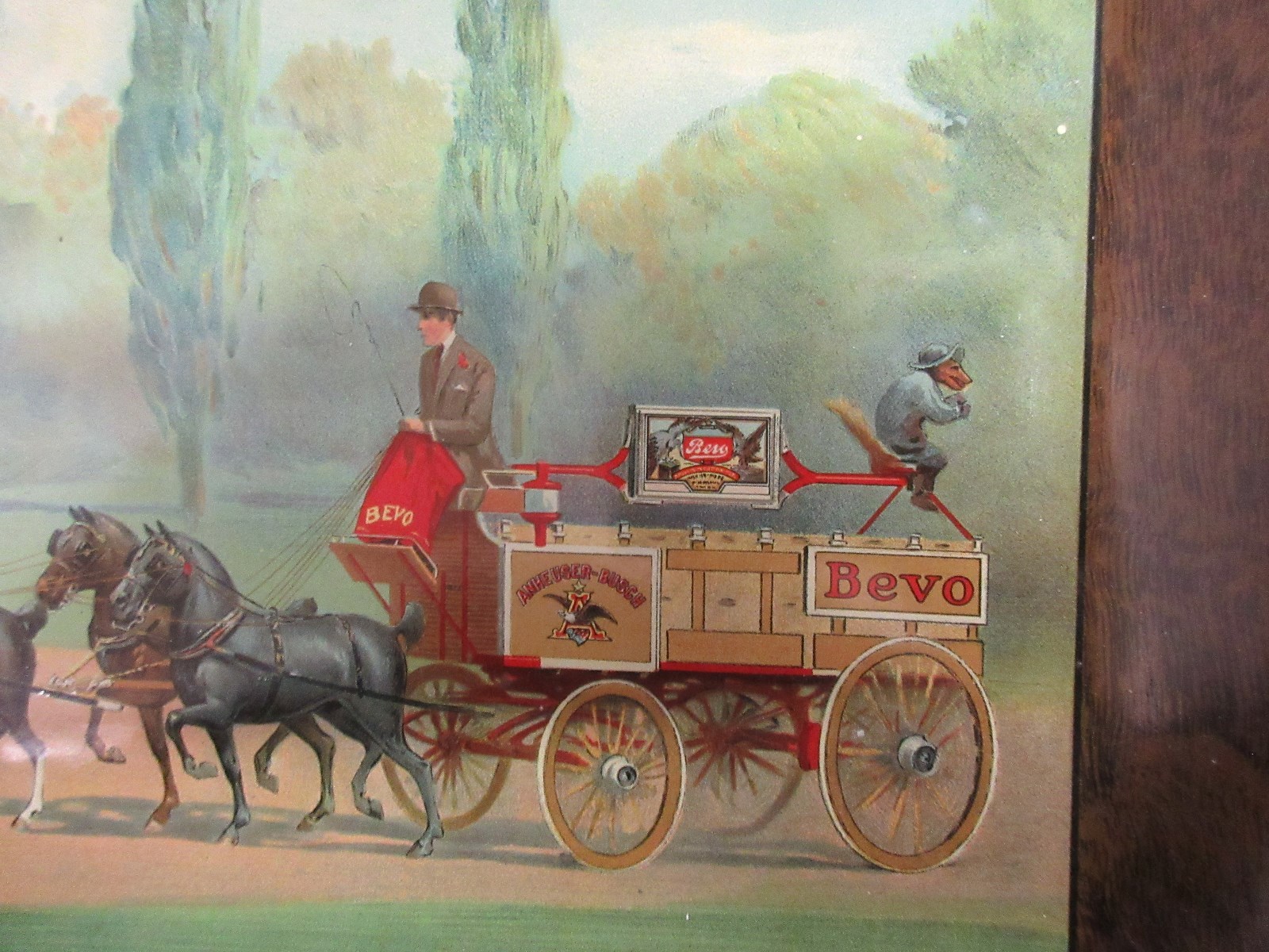 VINTAGE BEVO ANHEUSER-BUSCH ALE BEER TAVERN ADVERTISING SERVING TRAY ...