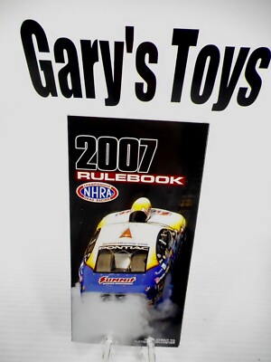 2007 NHRA Rule Book | eBay