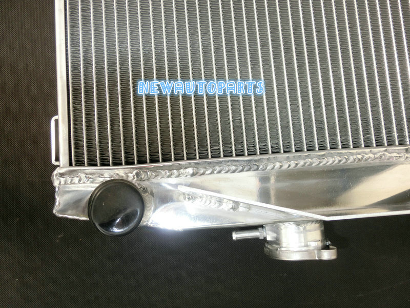 62MM 3 Row Aluminum Radiator + Fan For AUSTIN HEALEY 3000 1959-1967 66 ...