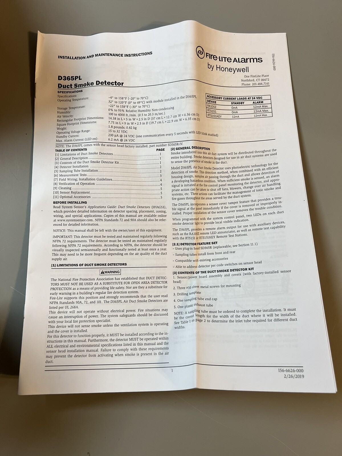 Fire-Lite D365PL Photoelectric Duct Smoke Detector for sale online | eBay